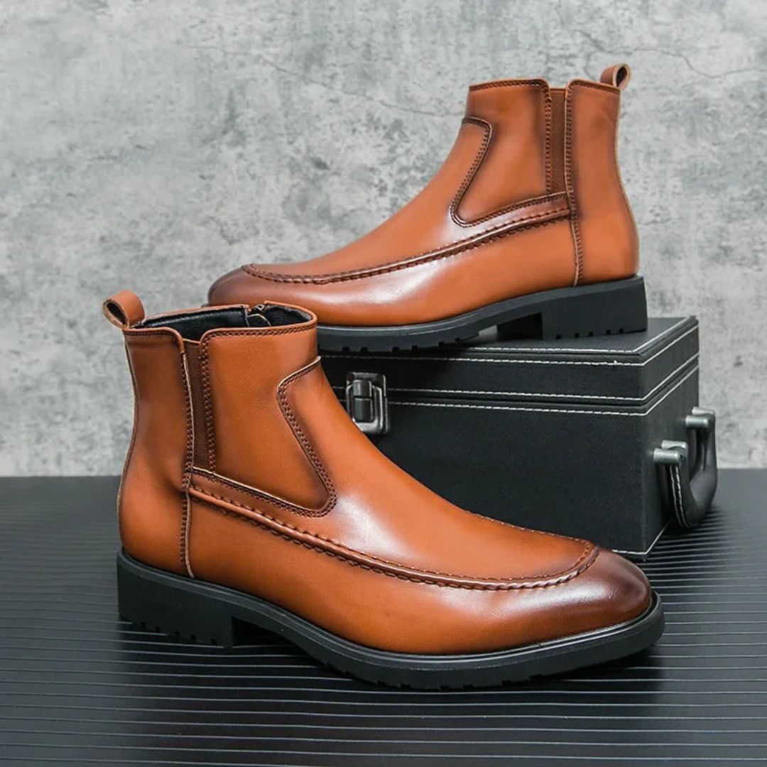 Bottes Chelsea Emiliano Elite Pour Homme Waylynn Cuir Premium Haut de ...