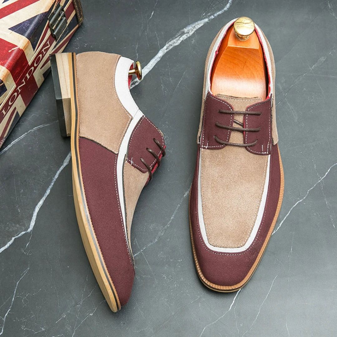 Chaussures Derby Evander Signature Waylynn Suède Et Cuir Fusion Confor ...