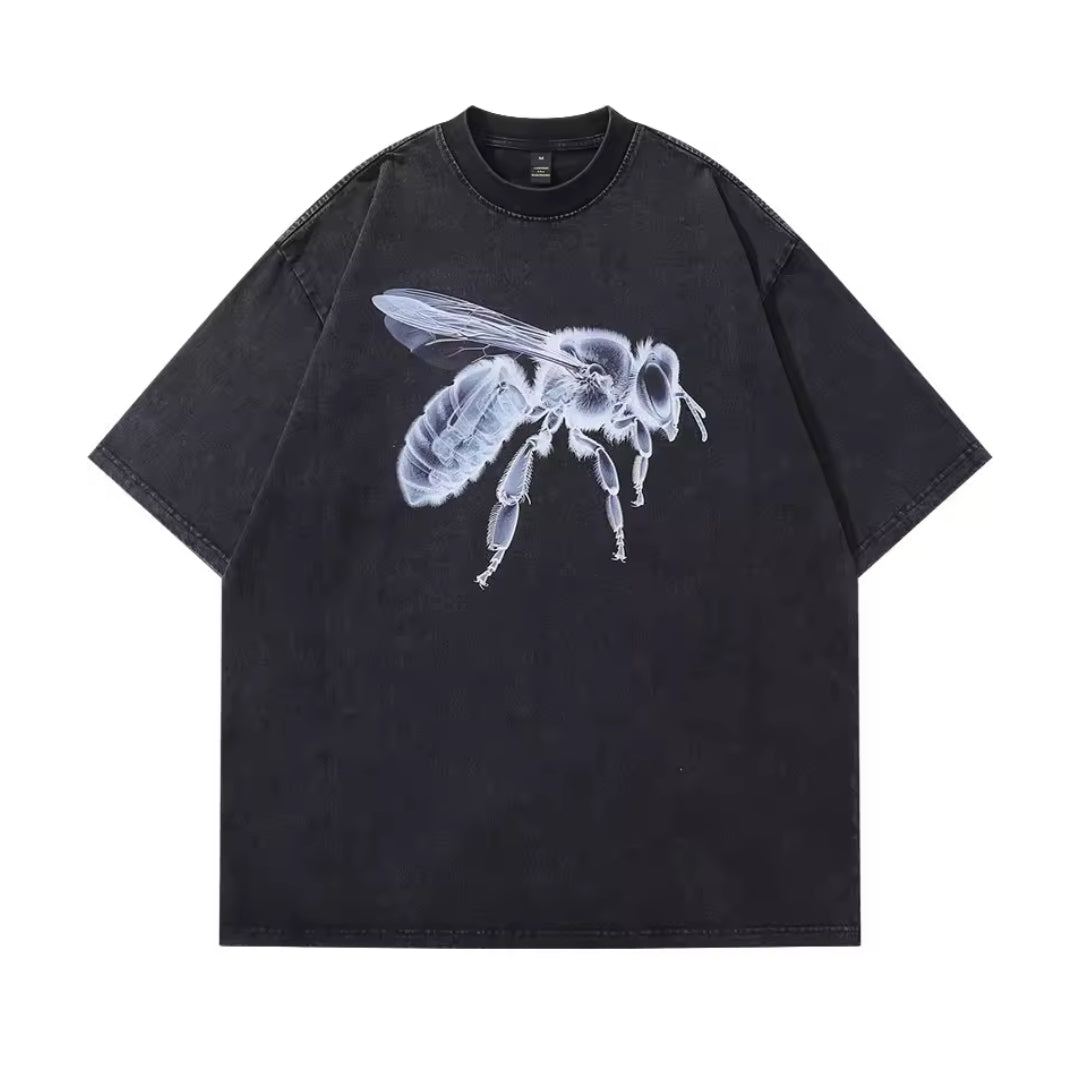 T Shirt Nanobee Avec Abeille Rayons X Monochrome – Amawinc
