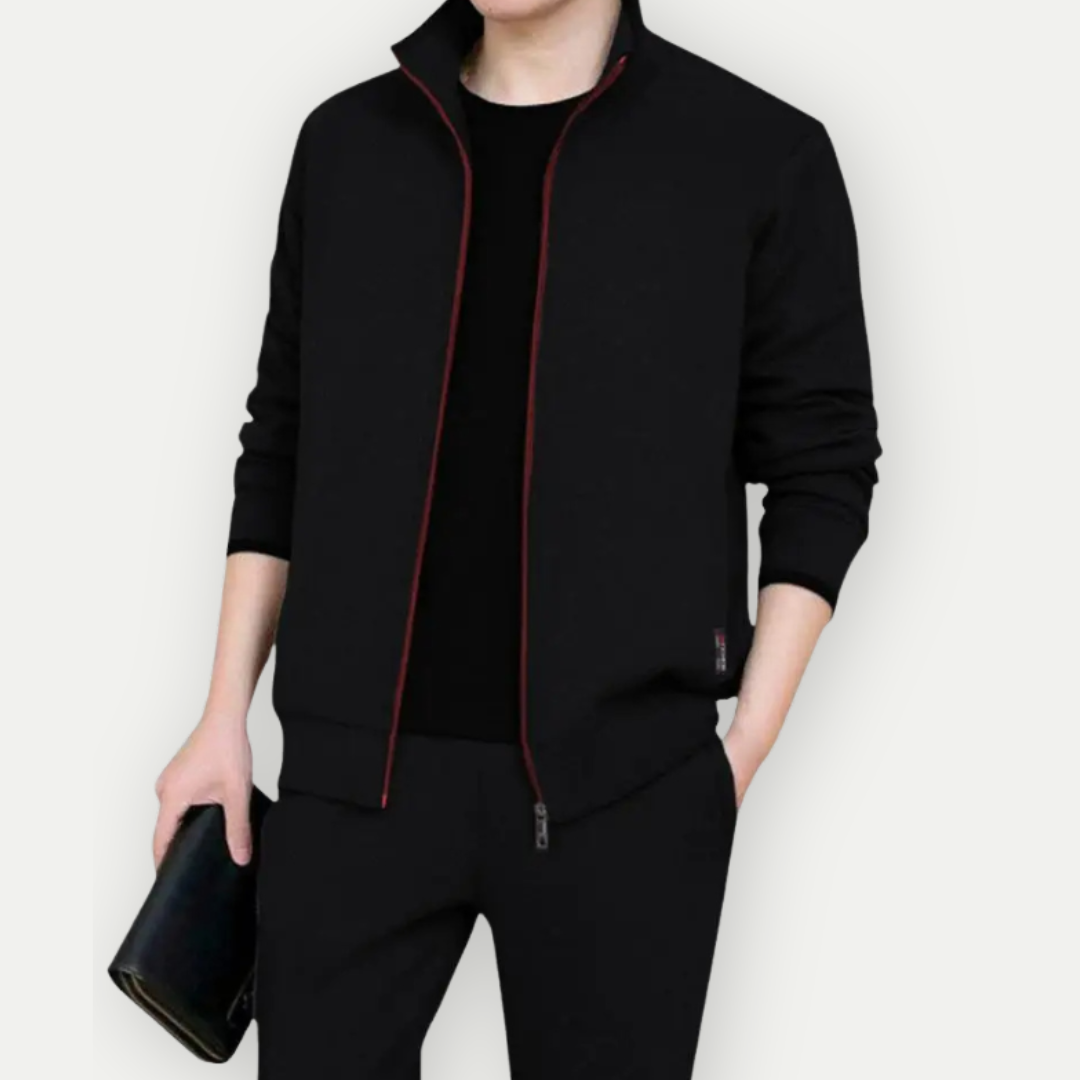 Modisches Set: Herren Strickjacke und Hose - Maik – Amawinc